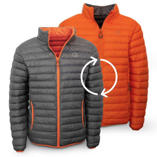 JAQUETA MASC. PUFFA DUPLA FACE PLUMA GANSO - JAQUETA MASC. PUFFA DUPLA ...